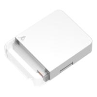 China White 1 Port FC UPC Fiber Optic Face Plate 115x86x23mm for Indoor FTTH Network for sale