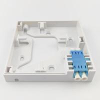 China 1 Port LC UPC Plastic Fiber Optic Faceplate Socket Panel for Seamless FTTH Installation for sale