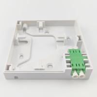 China 5 Wired LAN Network Best for 1 Core LC APC Plastic Fiber Optic Faceplate Socket Panel for sale