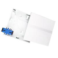 China SC UPC 1 Port Plastic Fiber Optic Faceplate Socket Panel 86x85x22mm for Durable Network for sale