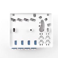China 102*81*30mm LC/UPC Plastic Fiber Optic Faceplate Socket Panel for Indoor FTTH Network for sale