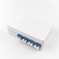 China 102*81*30mm LC/UPC Plastic Fiber Optic Faceplate Socket Panel for Indoor FTTH Network for sale
