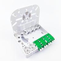 China FTTH Fiber Optic Socket Panel 4 Cores LC APC ABS PC Material Indoor 99x79x32mm for sale