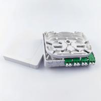China FTTH Fiber Optic Socket Panel 4 Cores LC APC ABS PC Material Indoor 99x79x32mm for sale