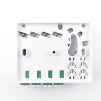 China FTTH Fiber Optic Socket Panel 4 Cores LC APC ABS PC Material Indoor 99x79x32mm for sale