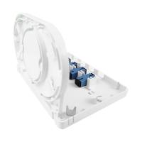 China 152*110*31mm SC/UPC Plastic Fiber Optic Faceplate Socket Panel for Indoor FTTH Network for sale