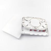 China FC/UPC 4 Port Fiber Optic Faceplate Socket Panel 150x112x31mm for Indoor FTTH Network for sale