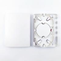 China FC/UPC 4 Port Fiber Optic Faceplate Socket Panel 150x112x31mm for Indoor FTTH Network for sale