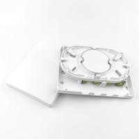 China FC/APC Connector Type 4 Cores Plastic Fiber Optic Faceplate Socket Panel for FTTH Network for sale