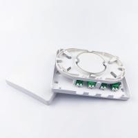 China 4 Port LC APC Fiber Optic Faceplate Socket Panel 152x110x32mm Indoor FTTH PC ABS for sale