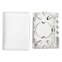 China 4-Cores SC APC Plastic Fiber Optic Faceplate Socket Panel for Indoor in FTTH Network for sale