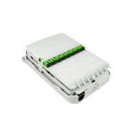 China 16 Cores Wall-Mounted PLC Fiber Distribution Box PC ABS for FTTx 223x133x55mm for sale