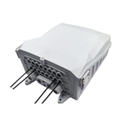 China IP65 SC Wall Pole Mounted 24 Cores FTTH Fiber Distribution Terminal Box 306x237x116mm for sale