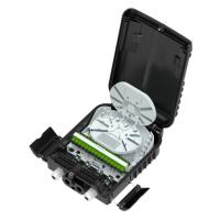 China FTTH Fiber Optic Terminal Box 24 Cores High Density Wall Mount Distribution Box SC Adapter for sale
