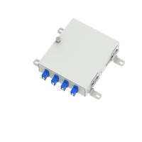 China Fiber Optic Terminal Box 4 Cores SC UPC Wall Mount FTTH Distribution 136x118x34mm for sale