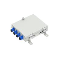 China Fiber Optic Terminal Box 4 Cores SC UPC Wall Mount FTTH Distribution 136x118x34mm for sale