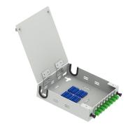 China Aluminum 8 Cores FC APC Fiber Optic Distribution Box for FTTH FTTX Networks for sale