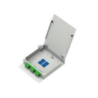 China Cold Rolled Steel FTTH Terminal Box 12 Cores LC APC ODN Fiber Optic Wall Mount for sale