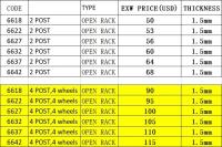 China 18U Open Server Network Cabinet with DIN41491 Standard and 1.2mm Material Thickness for sale