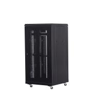 China 22U Network Server Data Rack Glass Door Max 800kg Load 600*600*1200 in RAL7035 Colour for sale
