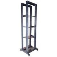 China 27U Open Rack with 4 Stands and 4 Wheels Cabinet Standard 19inch IP20 Protection for sale