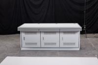 China 1800 Width Safety Control Room Three Station Console for Modern Office Computer Table for sale
