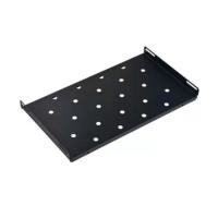 China 19 Inch Standard Server Rack Fixed Shelf Made of Steel with Vented Tray and Mount Ears for sale