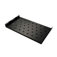 China 19 Inch Standard Server Rack Fixed Shelf Made of Steel with Vented Tray and Mount Ears for sale