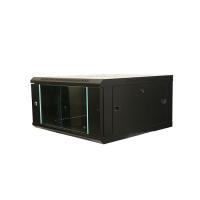 China Wall Mounted Network Cabinet Rack 4U Server Rack 19 Inch 600*600 Toughened Glass Door for sale