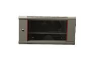 China Wall Mounted Network Cabinet Rack 4U Server Rack 19 Inch 600*600 Toughened Glass Door for sale