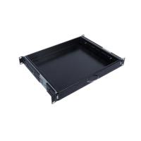 China Wall Mount Network Cabinet Steel 19 Inch 1U Rack Mount Frame Cable Tray Shelf 490*300 for sale