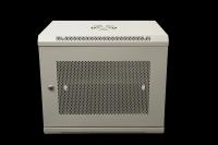 China 9U Wall Mounted Network Cabinet with Toughened Glass Door Depth 450mm RAL9005 Colour for sale