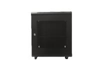China RAL7035 Colour 12u Network Rack with Toughened Glass Door Or Mesh Door 600*450*650mm for sale