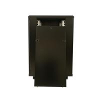 China 22U Black Vertical Server Rack with Toughened Glass Door and 1.5mm Installation Beam for sale