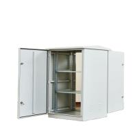 China Metal Enclosure 18U Outdoor Network Cabinet IP65 Housing for Telecom Infrastructure for sale
