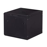 China 9U Wall Mount Network Server Rack IP20 Cabinet 19 Inches Toughened Glass Door 600*600*500 for sale