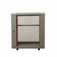 China 15U Wall Mount Cabinet Network Wall Cabinet 19 Inch Toughened Glass Door 600*600*750 for sale