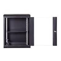 China 15U Wall Mount Cabinet Network Wall Cabinet 19 Inch Toughened Glass Door 600*600*750 for sale