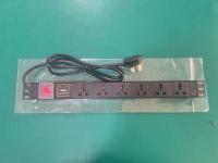 China Private Mold Yes 19inch 1U PDU with 6-8 Universal Sockets and 2m Wire Aluminium Alloy for sale
