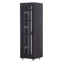 China 600*600*2000 Size 19 Inch Toughened Glass Door Rack Server with 1.5mm Installation Beam for sale