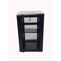 China Network Equipment Cabinet 19 Inches Network Server Rack with Toughened Glass Door for sale