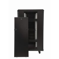 China Network Equipment Cabinet 19 Inches Network Server Rack with Toughened Glass Door for sale