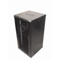 China Network Equipment Cabinet 19 Inches Network Server Rack with Toughened Glass Door for sale