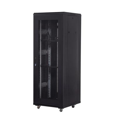 China 32U Rack Server Case with 19 Inch Toughened Glass Door Made in IP20 Protection Level for sale