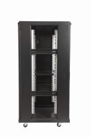 China 32U Rack Server Case with 19 Inch Toughened Glass Door Made in IP20 Protection Level for sale