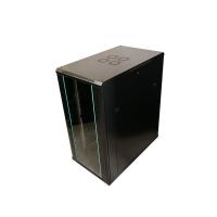 China 19 Inch Tempered Glass Door Server Rack with 600mm Width 1000mm Height and RAL7035 Colour for sale