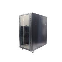 China 19 Inch Tempered Glass Door Server Rack with 600mm Width 1000mm Height and RAL7035 Colour for sale