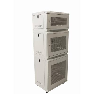 China Stock 12U 530*400*600 Network Server Cabinet with Toughened Glass Door or Mesh Door for sale