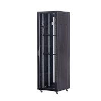 China 600mm Width 19-inch Network Cabinet Rack with Front Door Toughened Glass 600*600*2000mm for sale