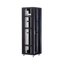 China 600mm Width 19-inch Network Cabinet Rack with Front Door Toughened Glass 600*600*2000mm for sale